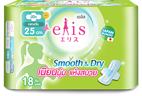 Smooth and dry | elis Sanitary Napkin